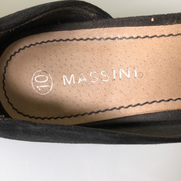 Massini | Shoes | Massini Black Suede Heels Womens | Poshmark